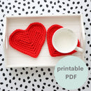 Heart Crochet Coaster – Bella Coco Crochet