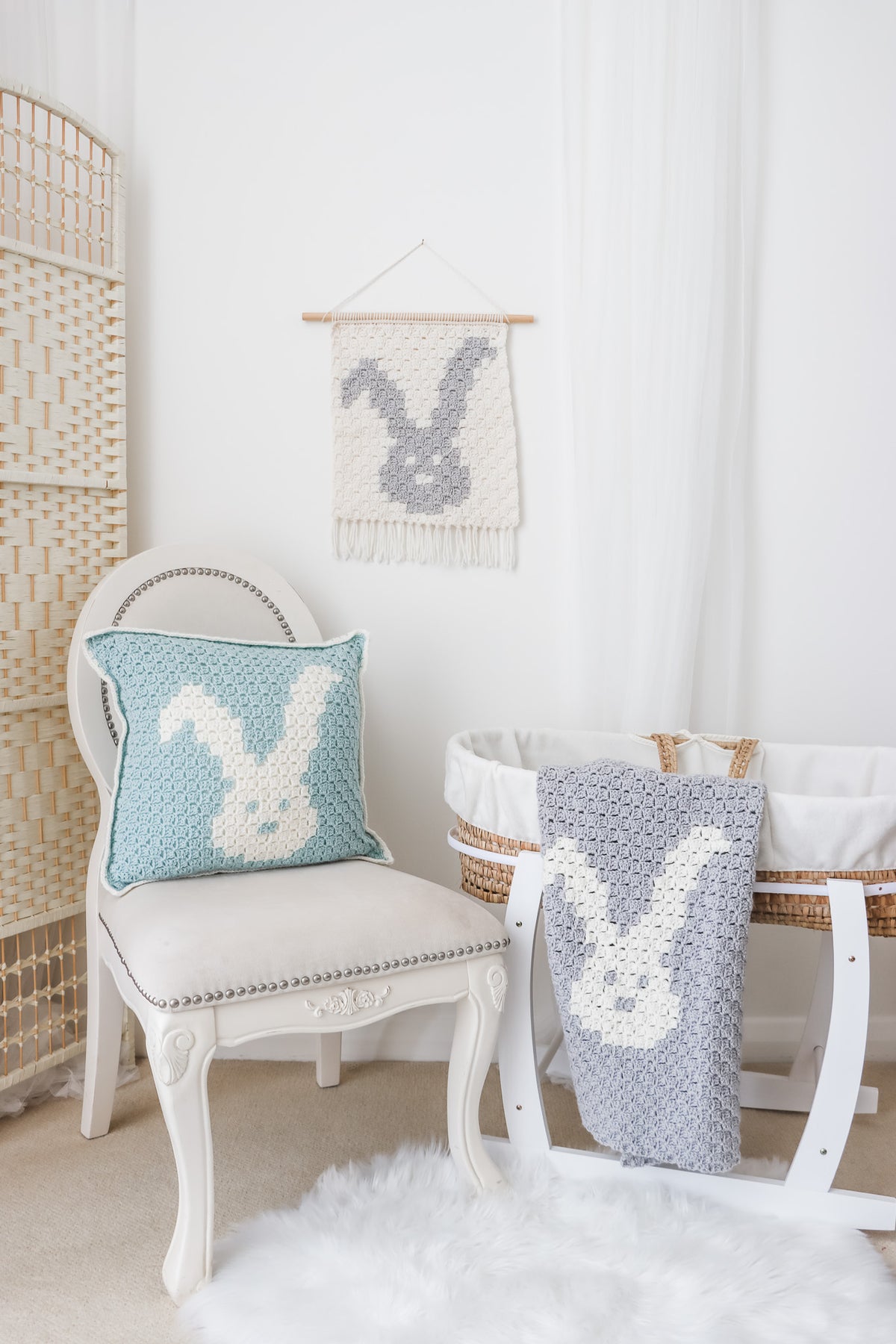 Bunny Wall Hanging – Bella Coco Crochet