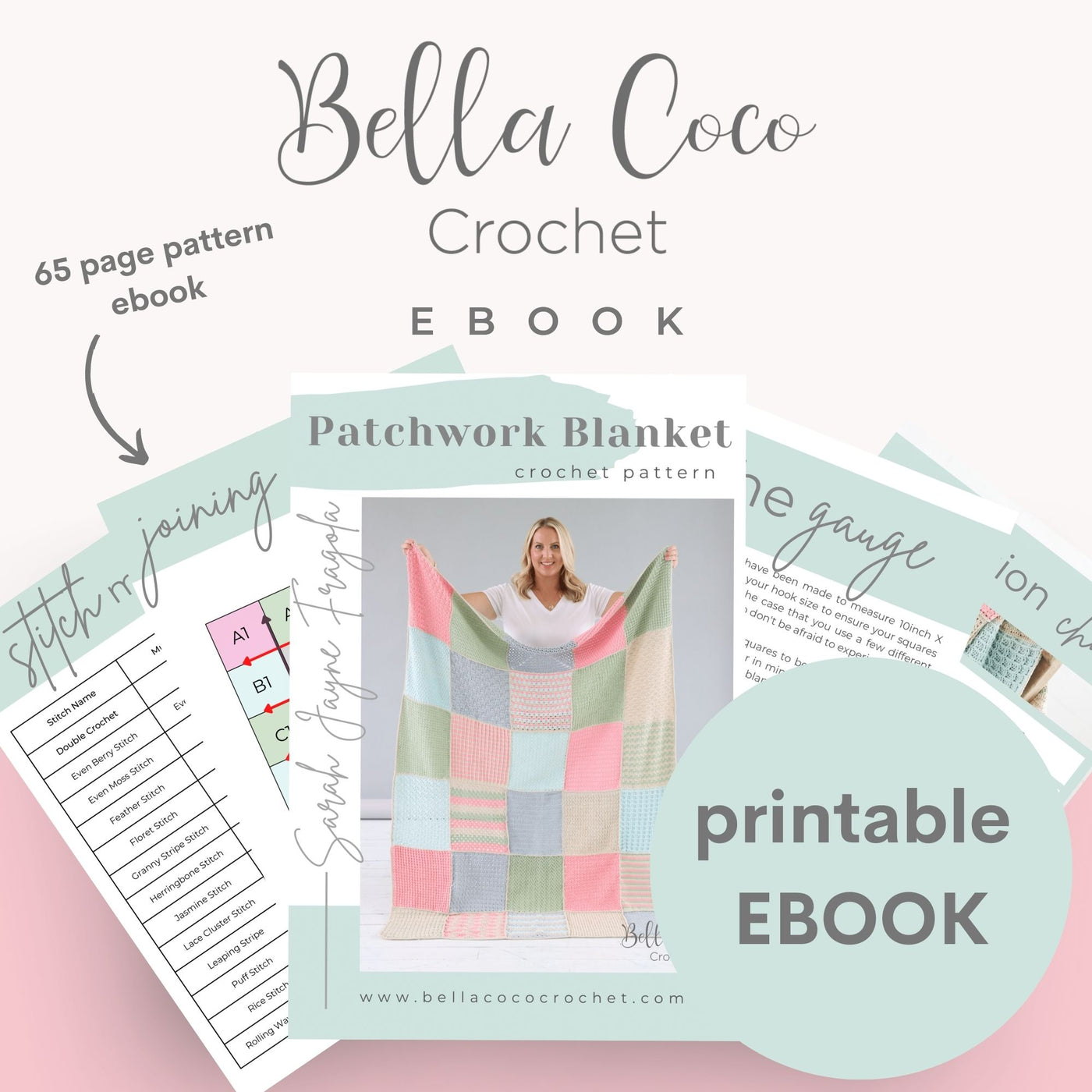 Patchwork Blanket Ebook – Bella Coco Crochet