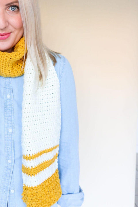 Honey Mustard Scarf – Bella Coco Crochet