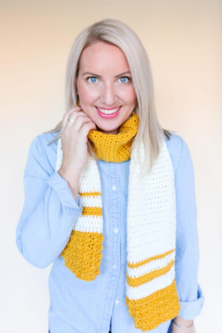 Honey Mustard Scarf – Bella Coco Crochet