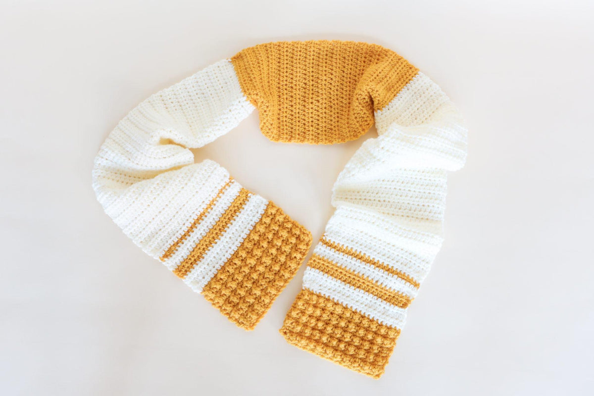 Honey Mustard Scarf – Bella Coco Crochet