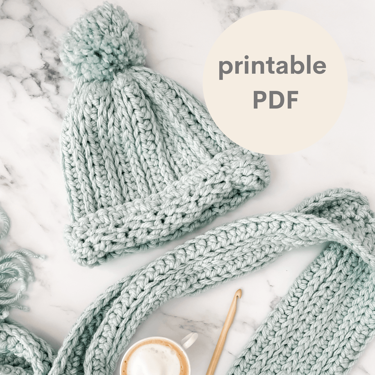 Hat & Scarf Pattern – Bella Coco Crochet
