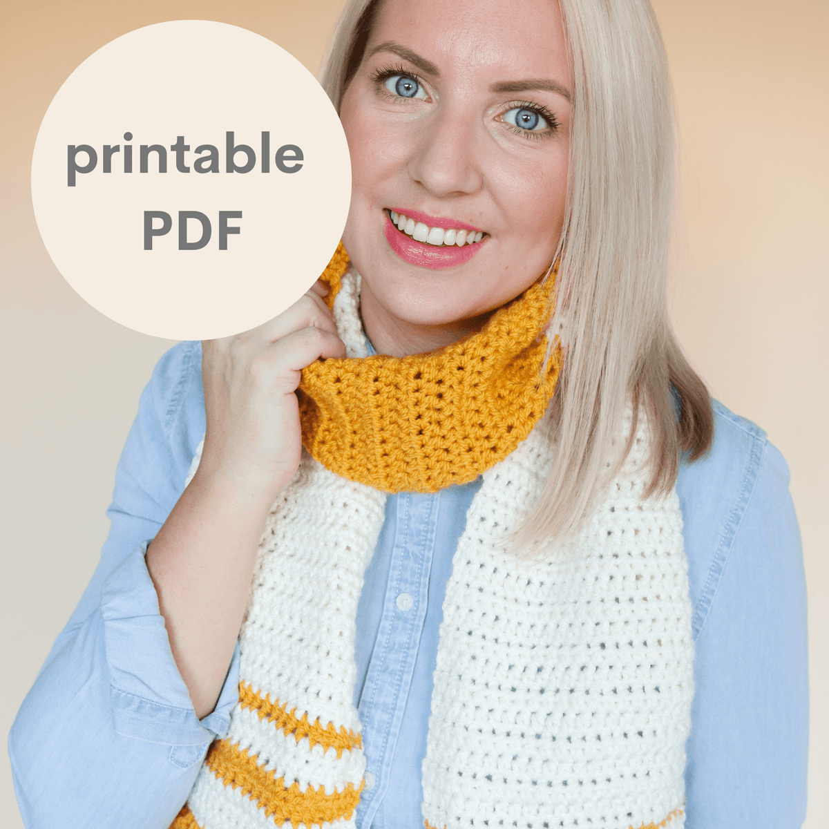 Honey Mustard Scarf – Bella Coco Crochet