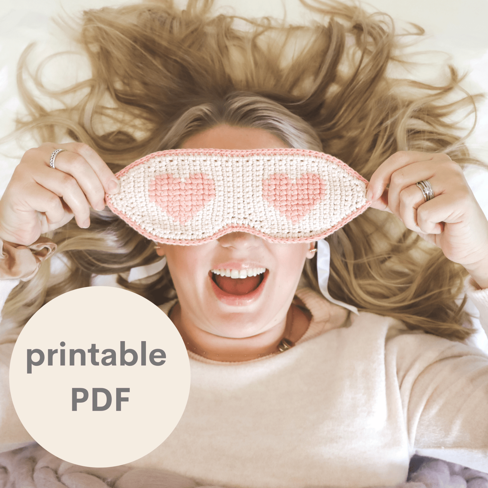 Sleep Mask Crochet Pattern – Bella Coco Crochet